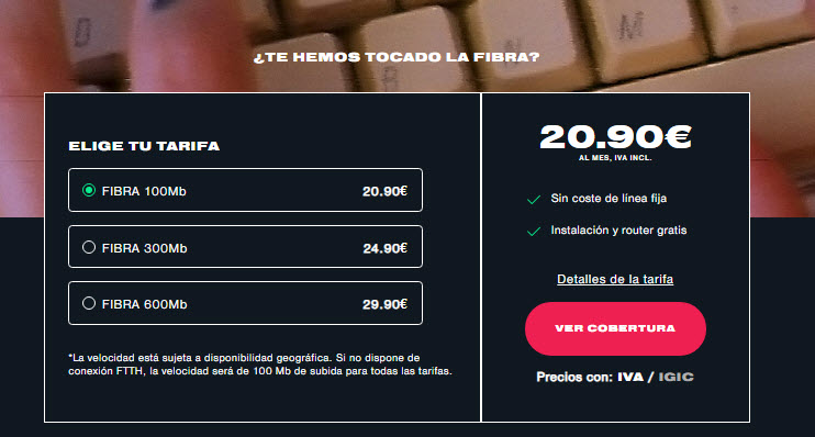Fi Network Tarifas 2020 Móvil y Fibra, cobertura y permanencia